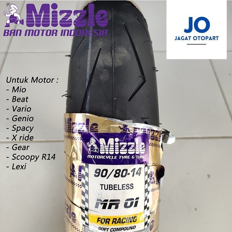 Jual JAGAT BAN RACING 90/80-14 RING 14 MIZZLE MR01 SOFT COUMPOND ...