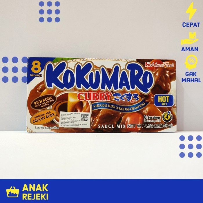 Jual Curry Hot House Kokumaro 140Gr - Bumbu Kari Pedas Instan Jepang ...