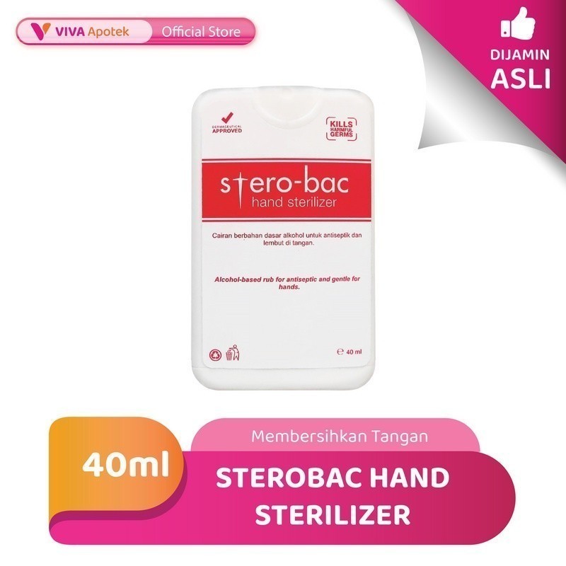 Jual Sterobac Hand Sterilizer (40 ml) | Shopee Indonesia