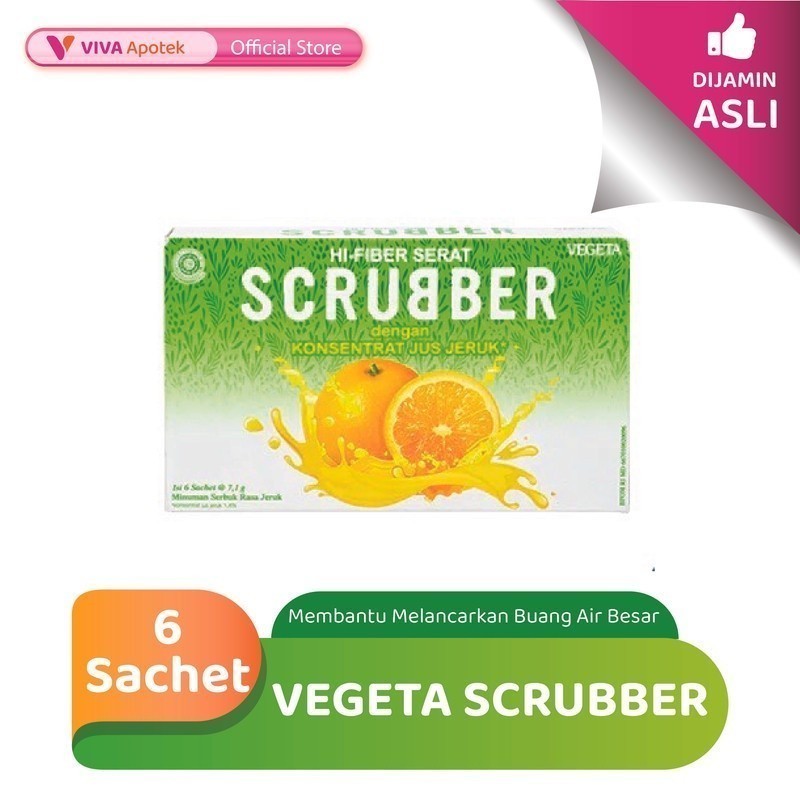 Jual Vegeta Scrubber Membantu Melancarkan Buang Air Besar (6 Sachet ...