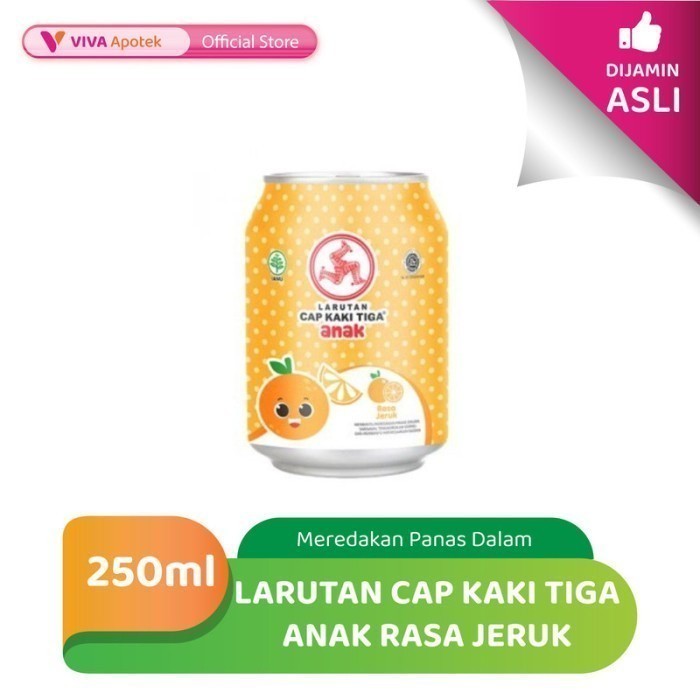 Jual Larutan Cap Kaki Tiga Anak Rasa Jeruk Meredakan Panas Dalam (250 ...