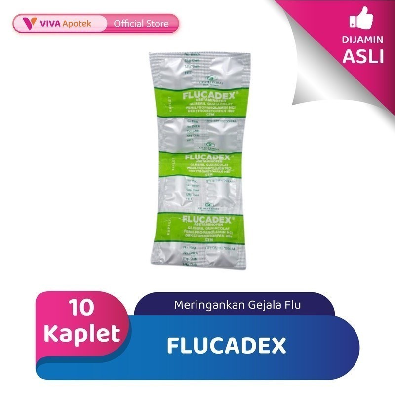 Jual Flucadex untuk Meringankan Gejala Flu (10 Kaplet) | Shopee Indonesia