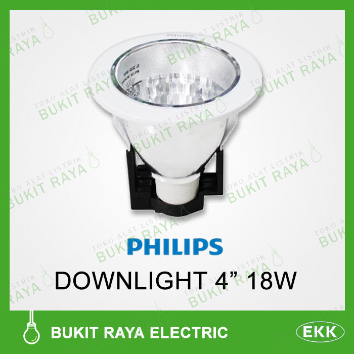 Jual Philips Recessed Downlight 4" 1x18W 66664 4 Inch | Shopee Indonesia