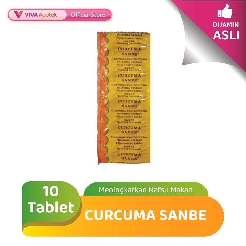 Jual Curcuma Sanbe untuk Meningkatkan Nafsu Makan (10 Tablet) | Shopee ...