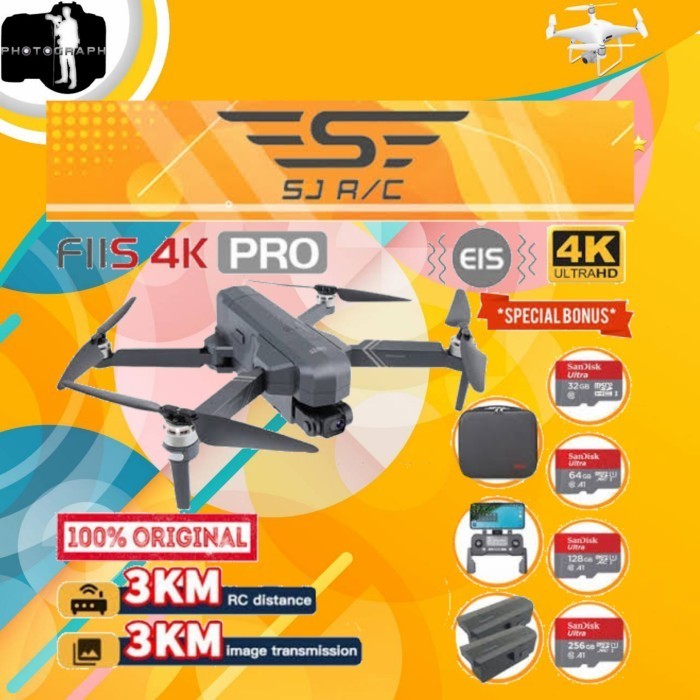 Jual SJRC F11-4k-pro Drone Quadcopter UAV UHD 2-Axis / DRONE SJRC ...