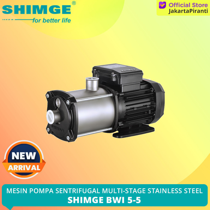 Jual Mesin Pompa Dorong Sentrifugal Multistage Stainless Shimge Bwi 5-5 ...