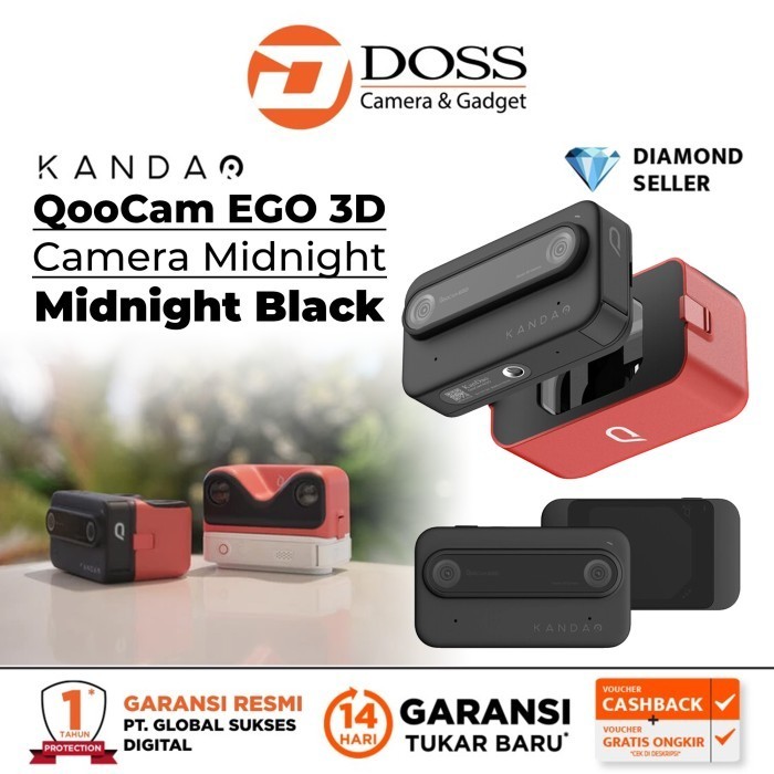Jual Kandao Qoocam Ego 3D Camera (Midnight Black) | Shopee Indonesia
