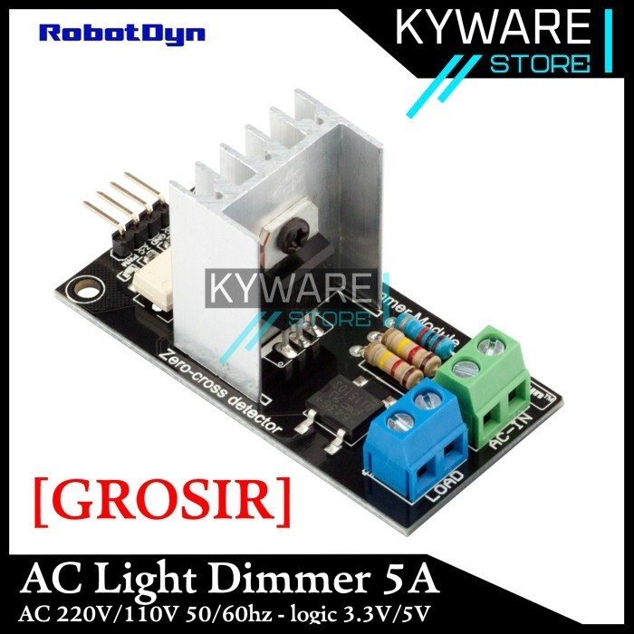 Jual Ready AC Light Dimmer Robotdyn Module 1 Channel 220V 110V logic 5V ...