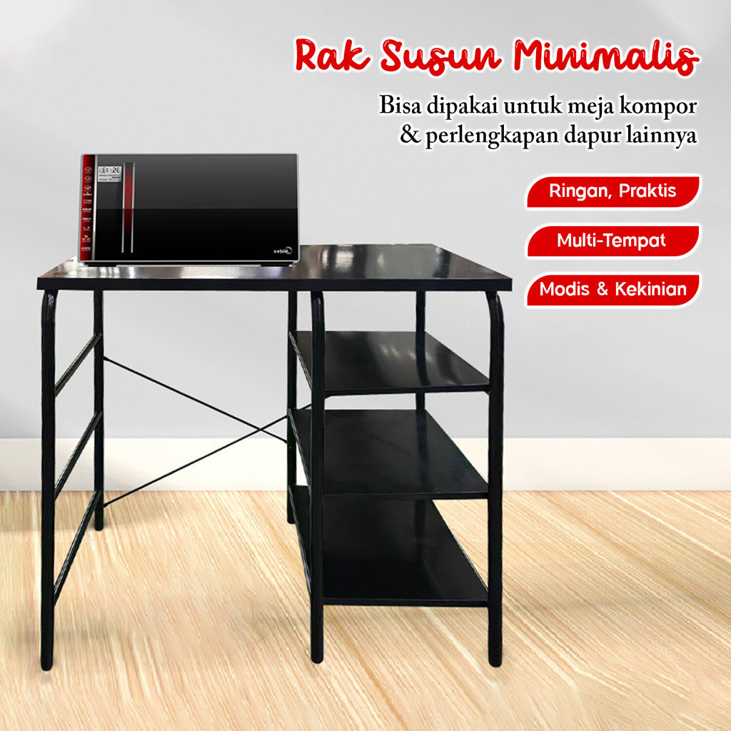 Jual Rak Meja Minimalis Tempat Kompor Gas/Meja Dapur Memasak Bahan Baja ...