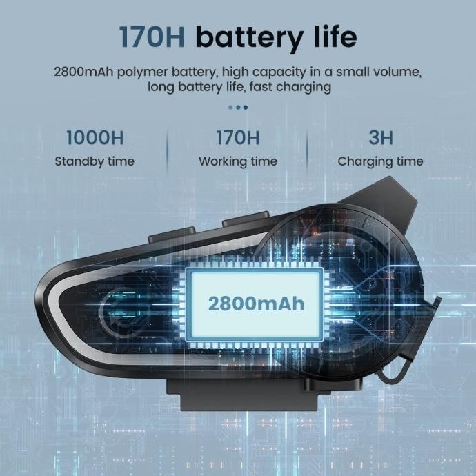 Jual Dk02 Helm Sepeda Motor Earphone Bluetooth Interkom Headset Kedap ...