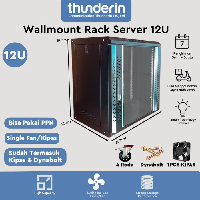 Jual Wallmount Rack Server 12U. Rack Server Ukuran 12U | Shopee Indonesia