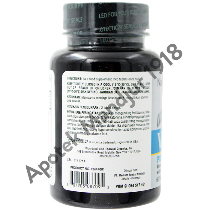 Jual Natures Plus Ultra Virile Actin 60 Tablet - Suplemen Kesehatan ...