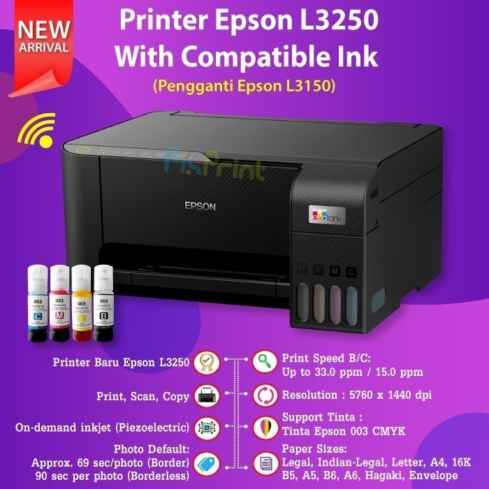 Jual Printer Epson L3150 L 3150 Ecotank Wireless All In One Printer ...