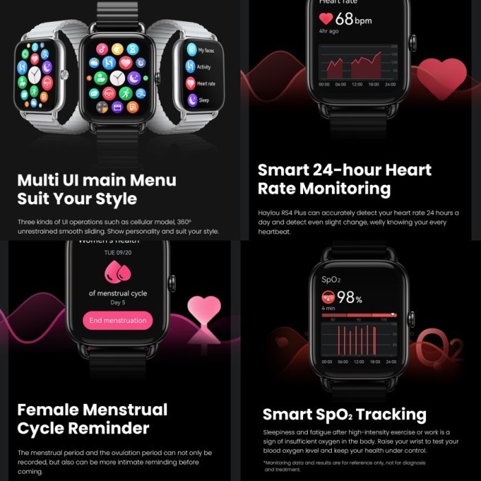 Jual Haylou Rs4 Plus Smartwatch Spo2 Amoled Ip68 Sport Smart Watch ...