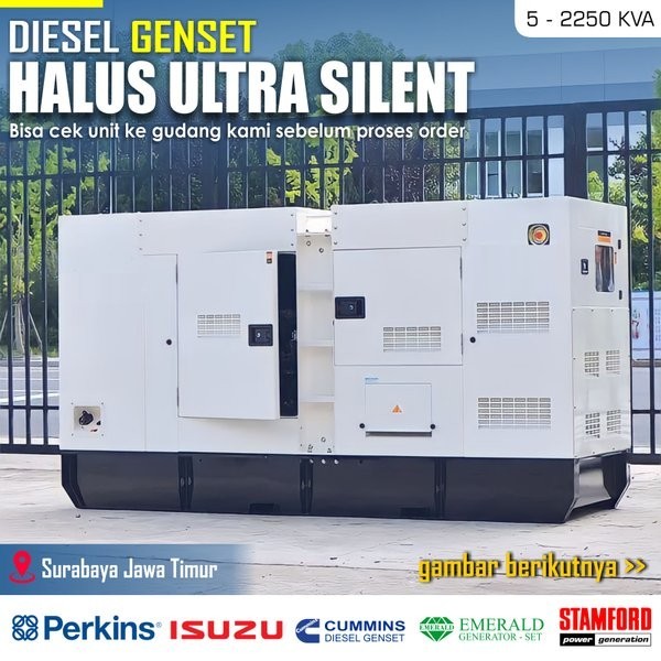 Jual GENSET 100 Kva - Perkins / Cummins / Isuzu / Emerald ULTRA SILENT | Shopee Indonesia