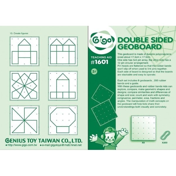 Jual Gigo Double Sided Geoboard Alat Peraga Matematika | Shopee Indonesia