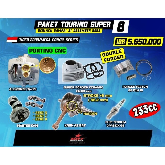 Jual Originial Brt Paket Touring 8 Tiger 200 | Shopee Indonesia