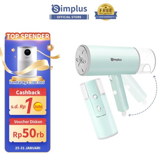 Jual Simplus Setrika Uap Listrik 800W Portable Garment Steamer Strika ...