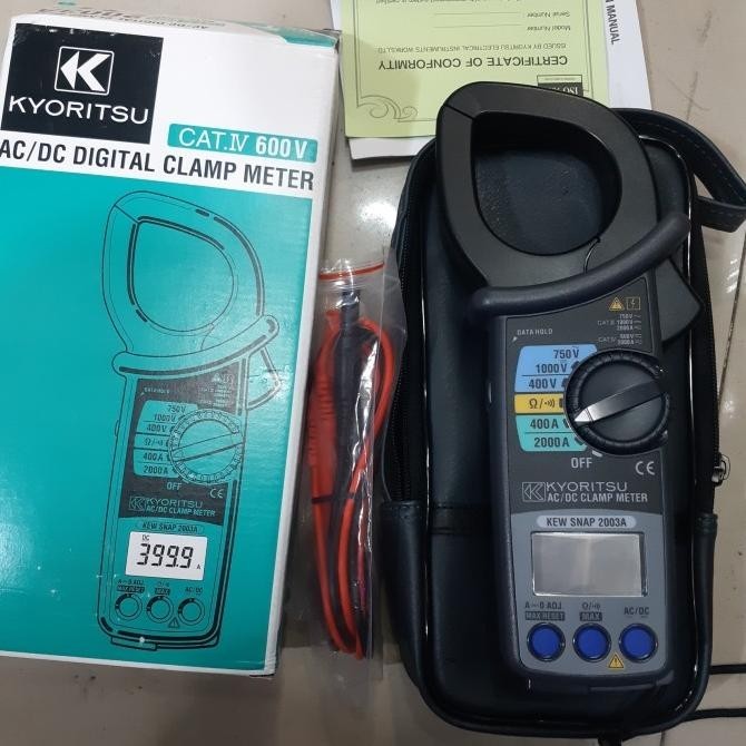 Jual Tang Ampere Digital Kyoritsu 2003A Ac Dc Digital Clamp Meter Ac/Dc ...