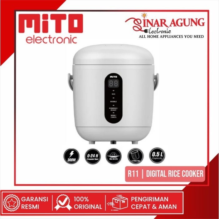 Jual Mito Rice Cooker Mini Digital R11 R-11 / R 11 (0,5 L) Garansi ...