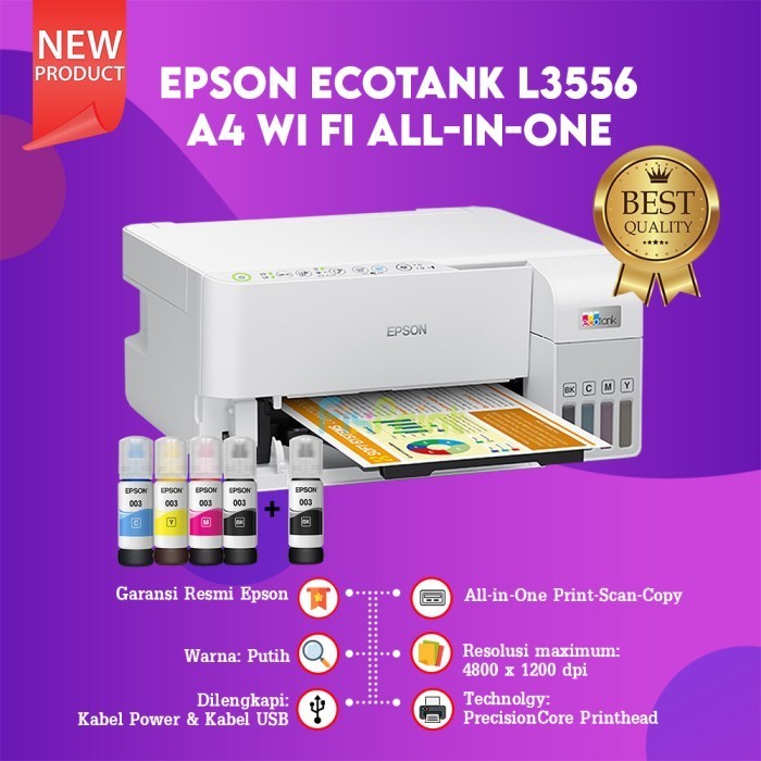 Jual Printer L3550 Ecotank Epson Multifungsi Print Scan Copy Wireless ...
