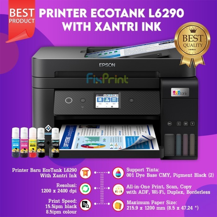 Jual Printer Epson Ecotank L6260 A4 Wi-Fi Duplex All-In-One Print Scan ...