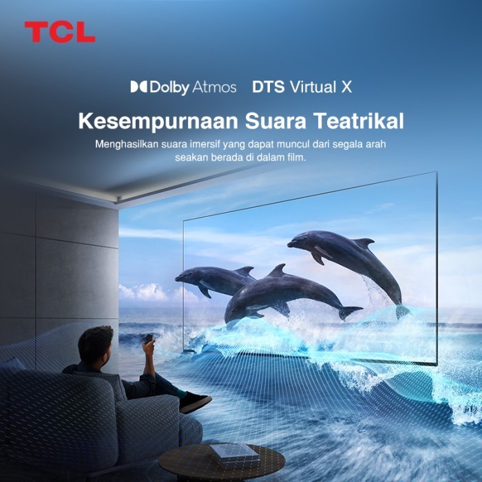 Jual Tcl 50 Inch Qled Google Tv 4Kuhd - Dolby Atmos/Vision - Memc ...