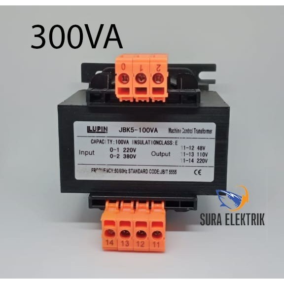 Jual Voltage Trafo Transformer Step Down JBK 300VA Input: 380/220V Lupin | Shopee Indonesia