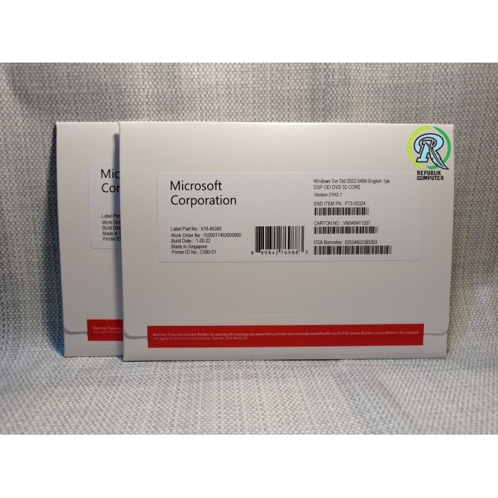 Jual Wind server 2022 standard 32 core pack life time duration | Shopee ...