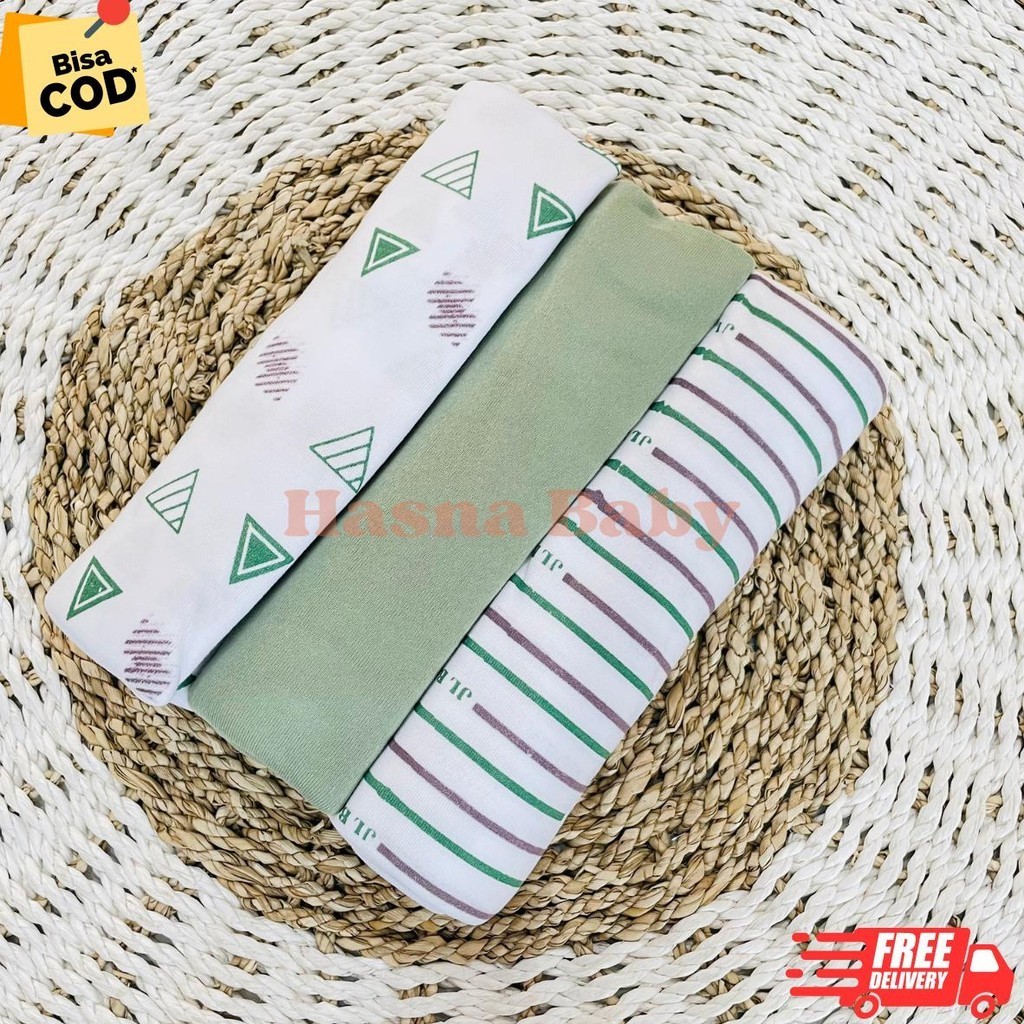 Jual Bedong Pernel Bayi Baru Lahir Motif Lucu Seri Hijau Sage- Juragan ...