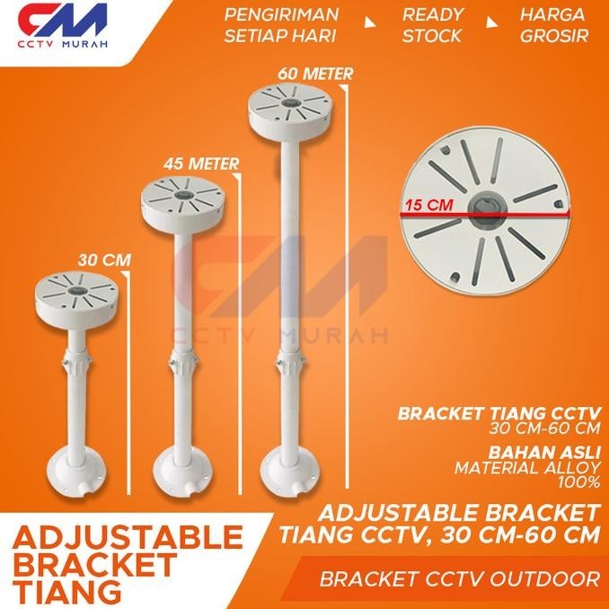 Jual Adjustable Bracket Tiang CCTV Outdoor, Panjang 30 cm - 60 meter cm ...
