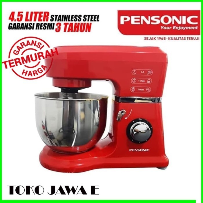 Jual Pensonic Pmi-6002 Mixer Com Standing Kapasitas Jumbo 4.5 Liter ...