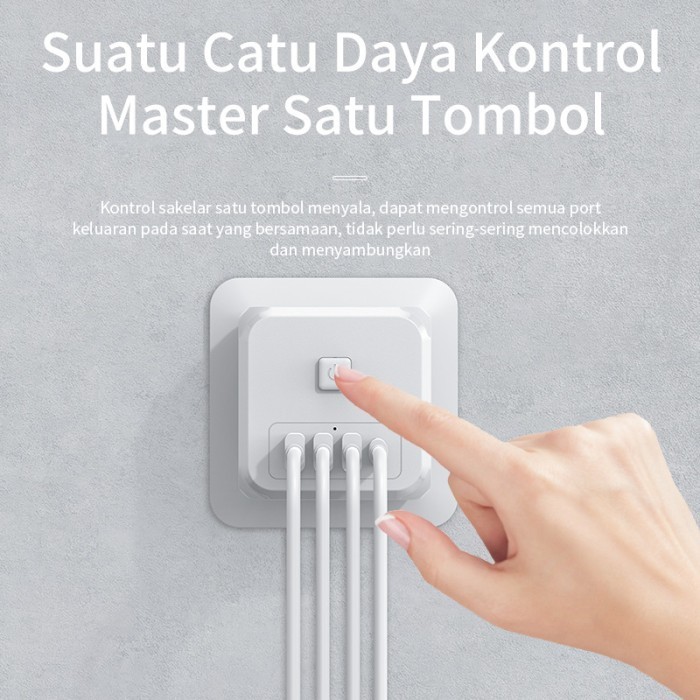 Jual 7 In 1 Stop Kontak Multifungsi Soket Nirkabel 3*Stopkontak+3*Usb ...