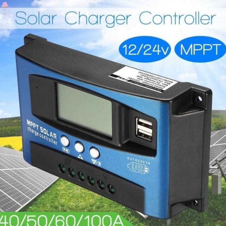 Jual MPPT Solar Charge Controller 30A 40A 50A 60A 100A 12V/24V | Shopee Indonesia
