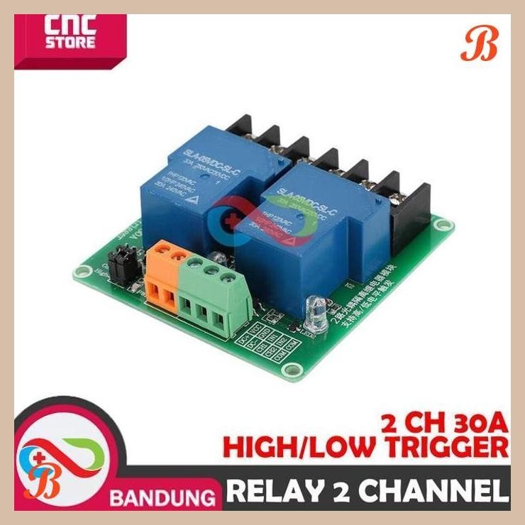 Jual | CN | RELAY MODULE 5V 2 CHANNEL 2CH 30A OPTOCOUPLER ISOLATION ...
