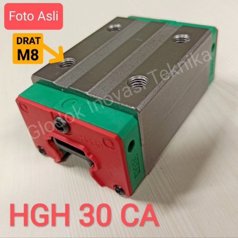Jual linear guide blok bearing sliding hgh 30 hgh30 hg30 30mm hgh30ca ...