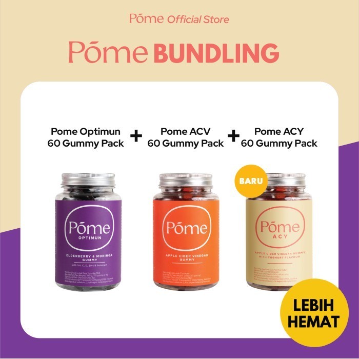 Jual Bundling Combo - 3 Botol (Pome Acv, Pome Optimun, Pome Acy ...
