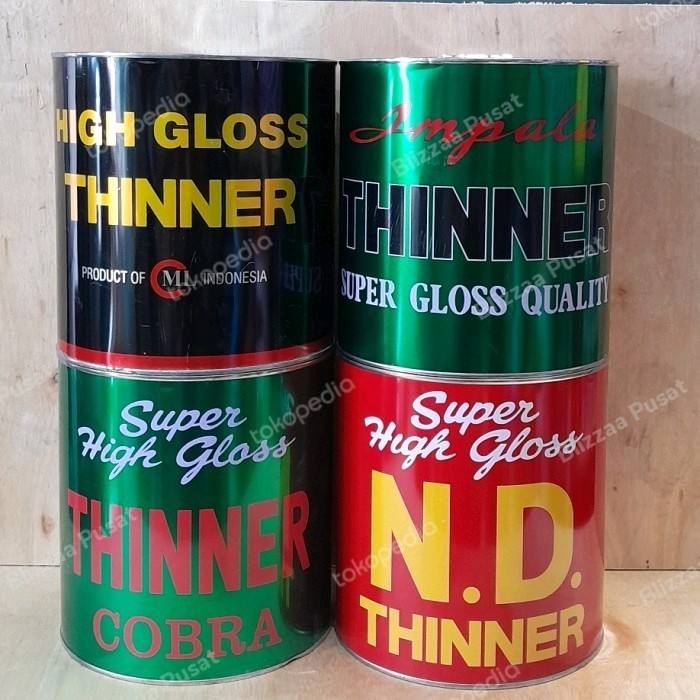 Jual THINNER ND COBRA MERAH / COBRA HIJAU / COBRA HITAM / IMPALA 5 LITER | Shopee Indonesia