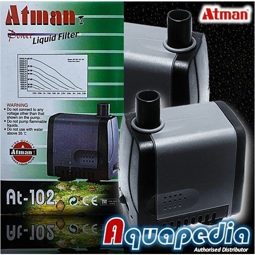 Jual ATMAN AT-102 Pompa Air Aquarium Submersible Water Pump | Shopee ...