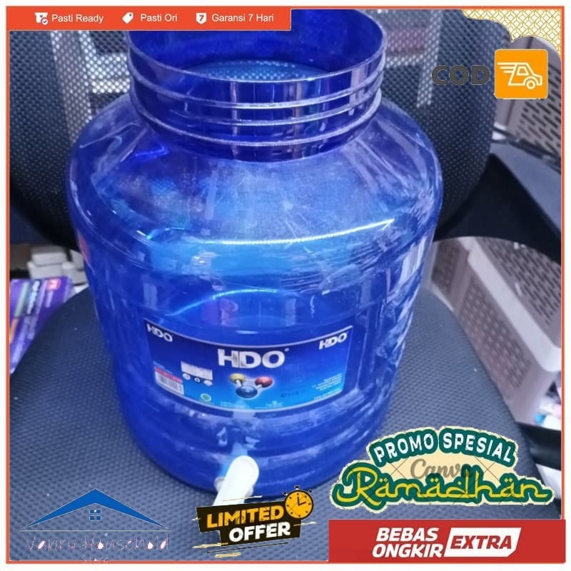 Jual GALON KOSONG HDO WATER GUCI WADAH 12 L KOSONG | Shopee Indonesia