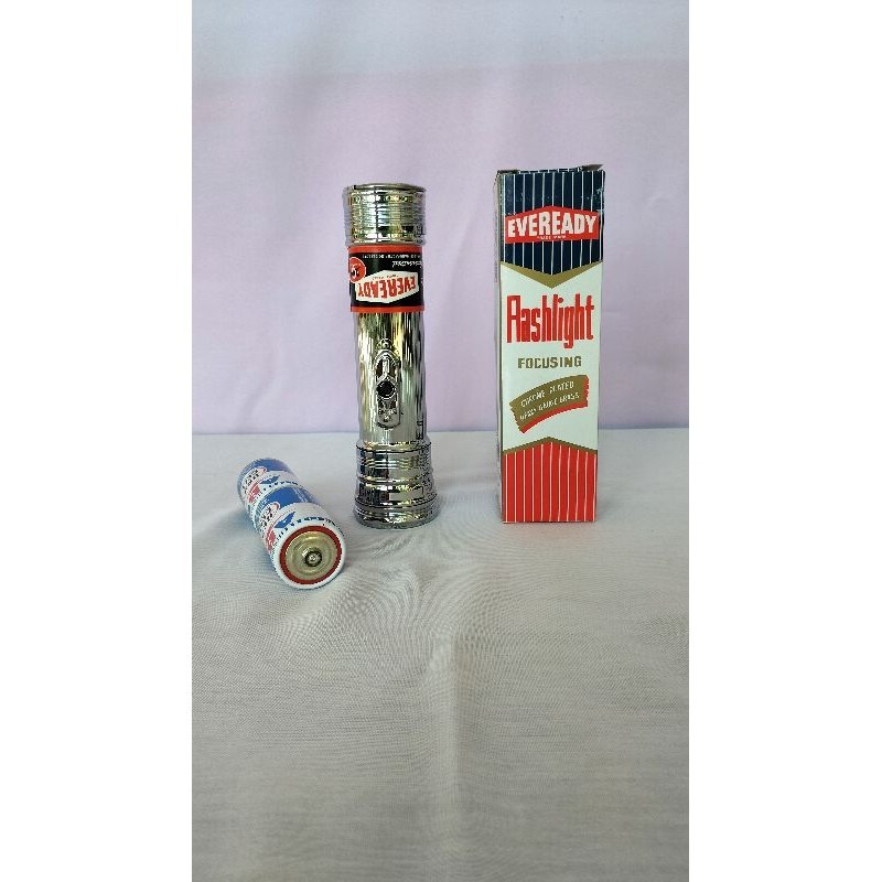 Jual Senter EVEREADY NO 3773 Original Chrome 2 Baterai Langka Klasik ...