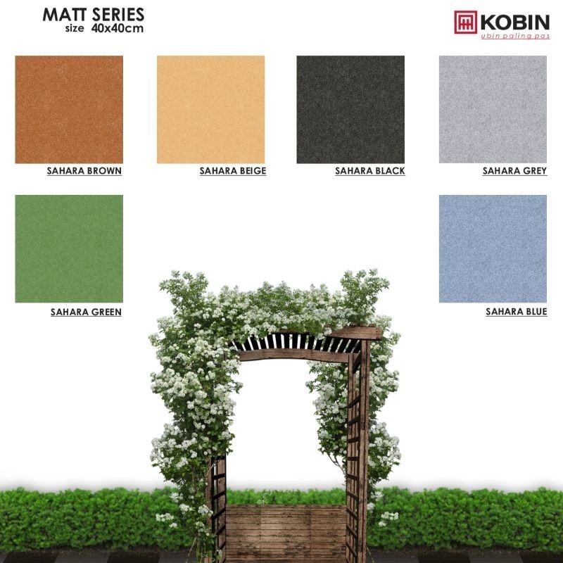 Jual KERAMIK MATTE MOTIF SAHARA SERIES UKURAN 40X40 BY KOBIN | Shopee ...