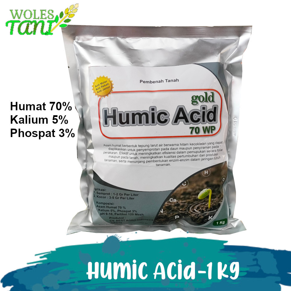 Jual Humic Acid Gold 1 Kg Pupuk Asam Humat Powersoil | Shopee Indonesia