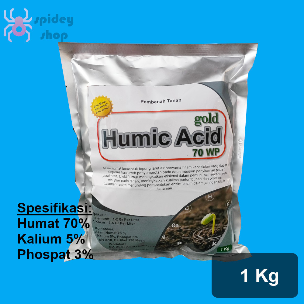 Jual Pupuk Asam Humat Humic Acid Gold 1 Kg Powersoil | Shopee Indonesia
