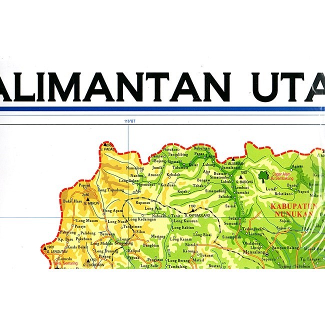 Jual Peta Kalimantan Utara Lipat | Shopee Indonesia