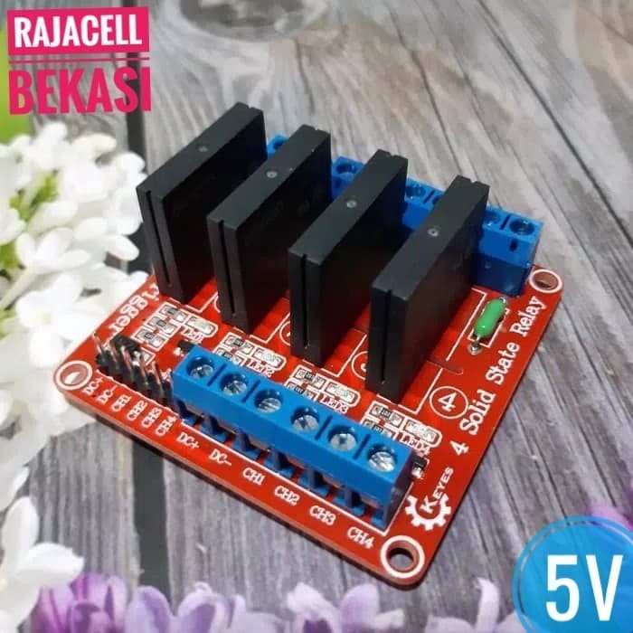 Jual Asli Ssr Module 4 Channel Solid State Relay High Level Trigger 3.3V 5V Best Quality ...