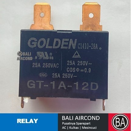 Jual Rilai Relay 4 Kaki Golde JQX 20A 250V Rilay Modul Pcb AC Mesin ...