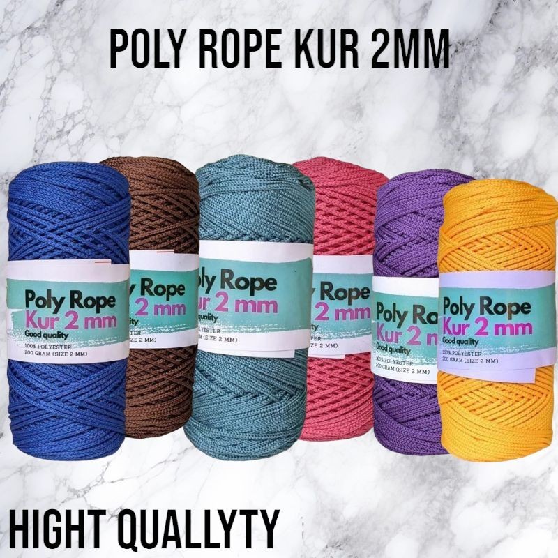 Jual POLY ROPE KUR 2MM GRAMASI 200GRAM | Shopee Indonesia