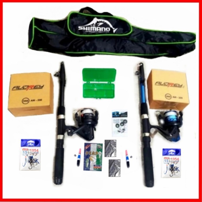 Jual set 2 alat pancing lengkap tinggal pakai harga MURAH sesuai di ...