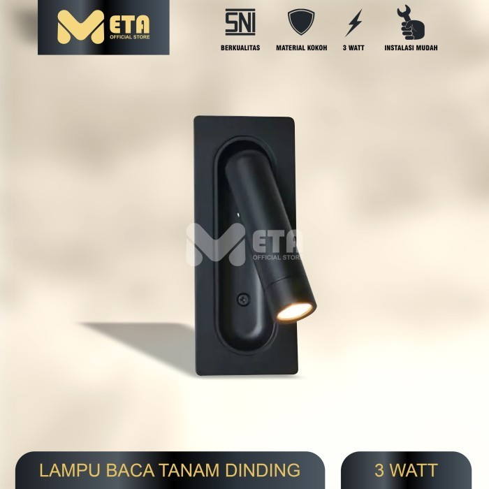 Jual Lampu Baca Nimalis Lampu Tanam Dinding Kamar Reading Lamp Led 3 ...